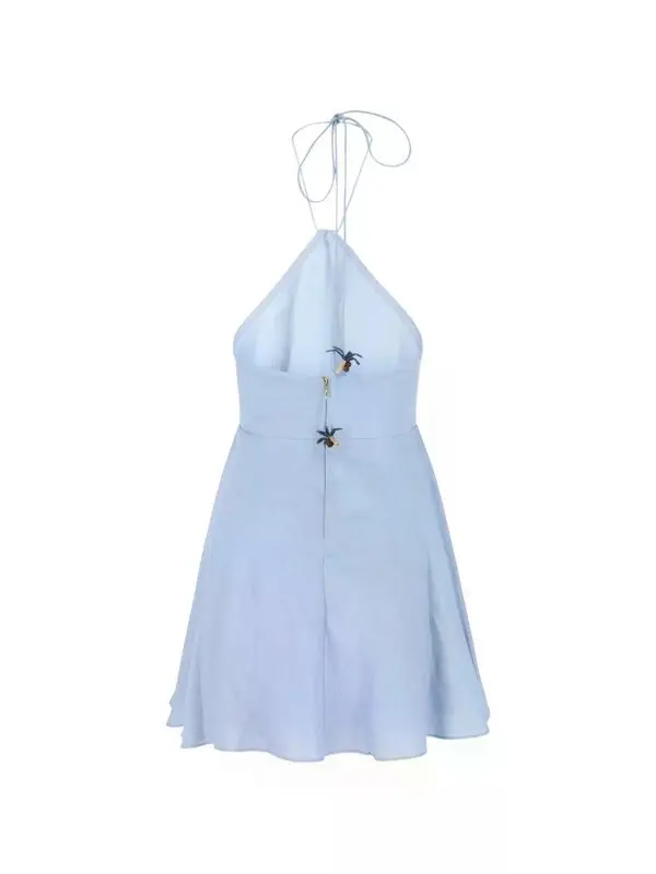 princess polly baby blue dress Lori Scallop Halter Neck Mini Dress (PRE-ORDER: AVAILABLE TO SHIP 5/7) –  Veda Boutique main image 0