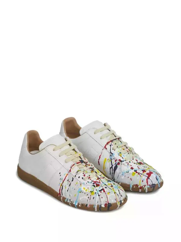 MAISON MARGIELA Low-top Sneakers With Paint Detail