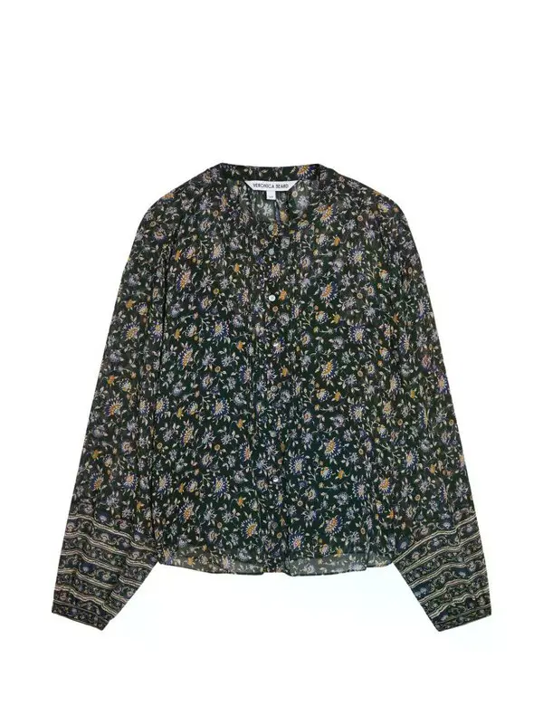 Veronica Beard Lollie Floral Print Blouse