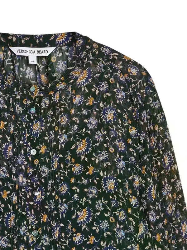 Veronica Beard Lollie Floral Print Blouse