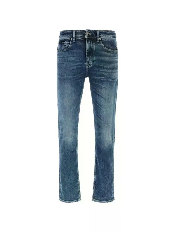 BOSS Cotton Denim Trousers - Blue