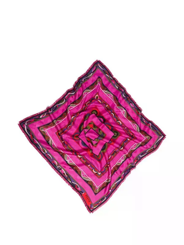 Emilio Pucci Mixed-print Jacquard Scarf - Pink