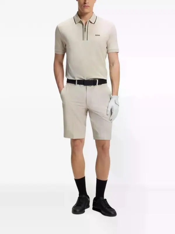 BOSS Commuter Slim-fit Shorts - Neutrals