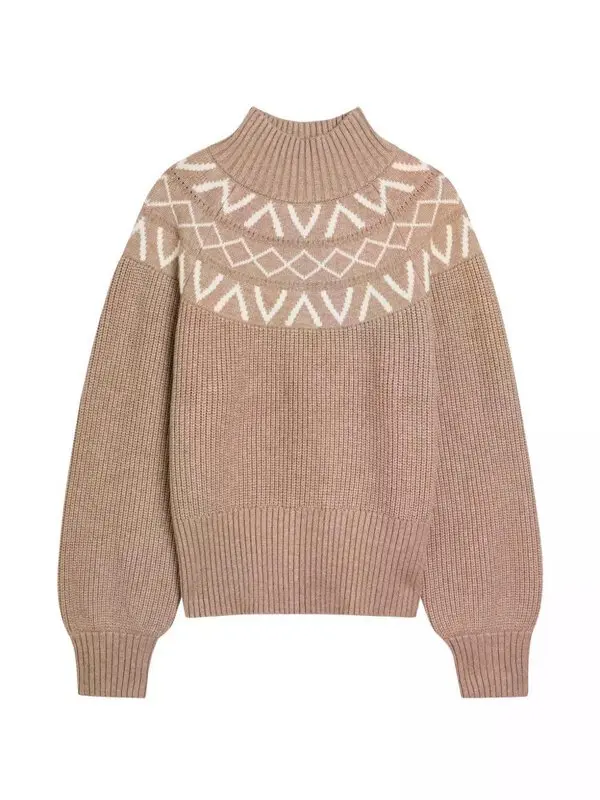 Varley Patterned Knitted Sweater