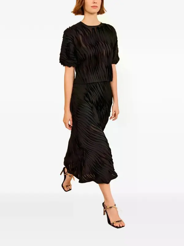 Ulla Johnson Vayda Short-sleeve Top - Black