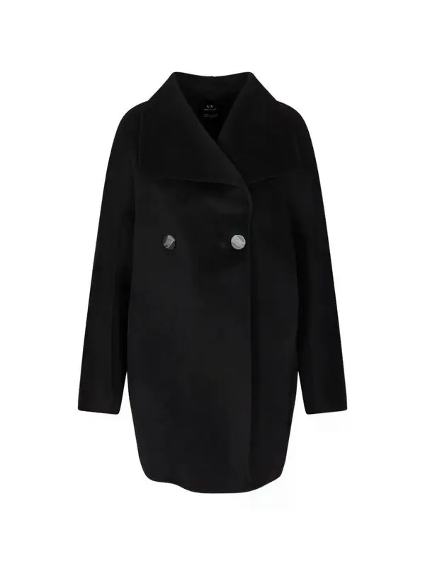 Armani Exchange Double-breasted Buttoned Coat