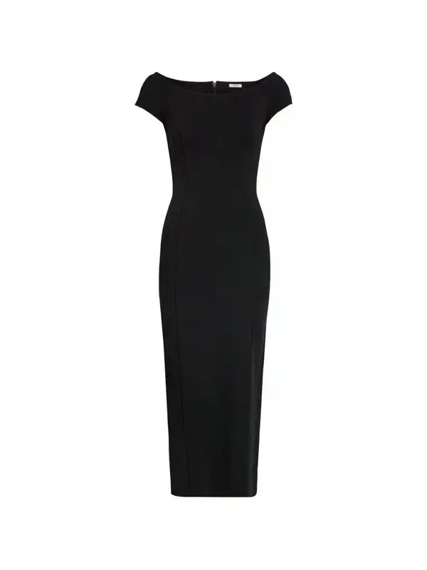 JOSEPH Short-sleeve Midi Dress - Black
