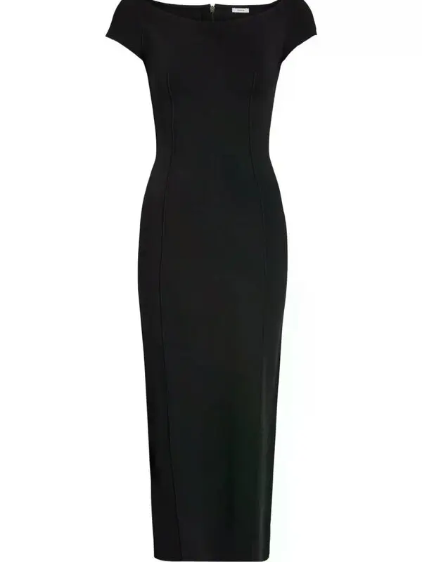 JOSEPH Short-sleeve Midi Dress - Black