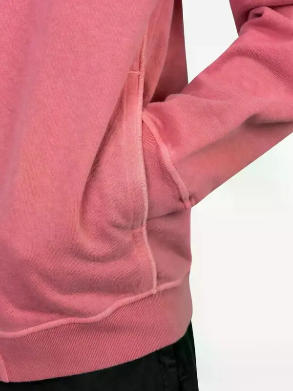 Stone Island Logo-detail Hoodie - Pink