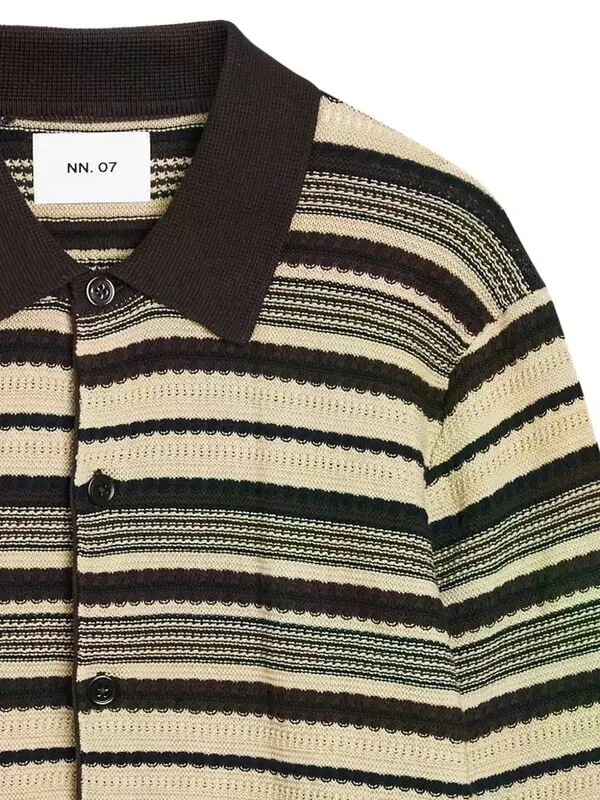 Nn07 Nolan Striped Button-up Cardigan