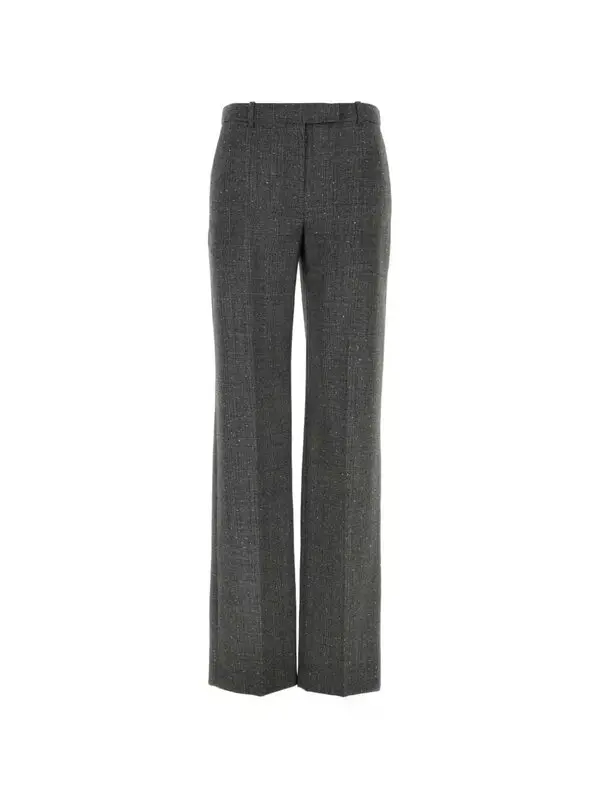 Alexander McQueen Embroidered Wool Trousers