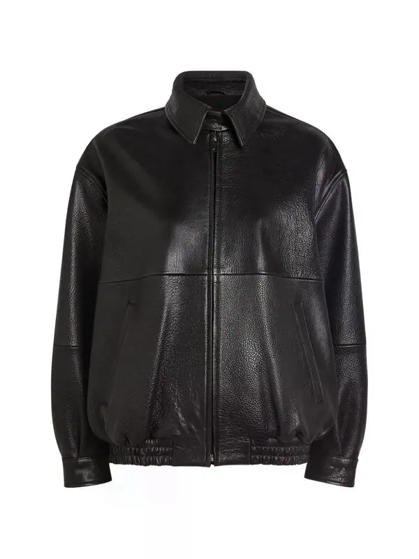 Nour Hammour Doran Leather Zip-up Jacket