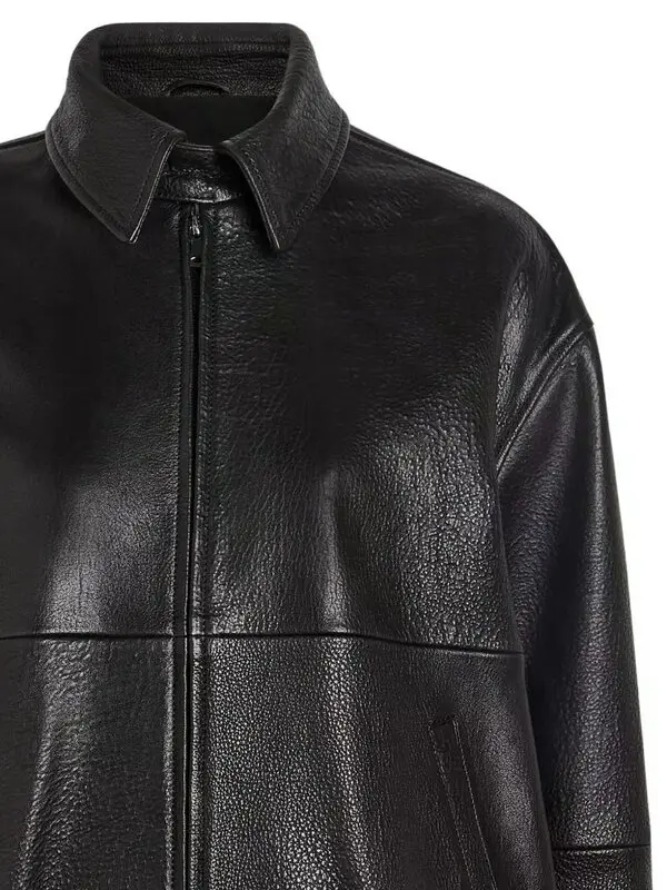 Nour Hammour Doran Leather Zip-up Jacket