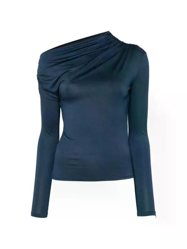 Patrizia Pepe Long-sleeve Draped Top
