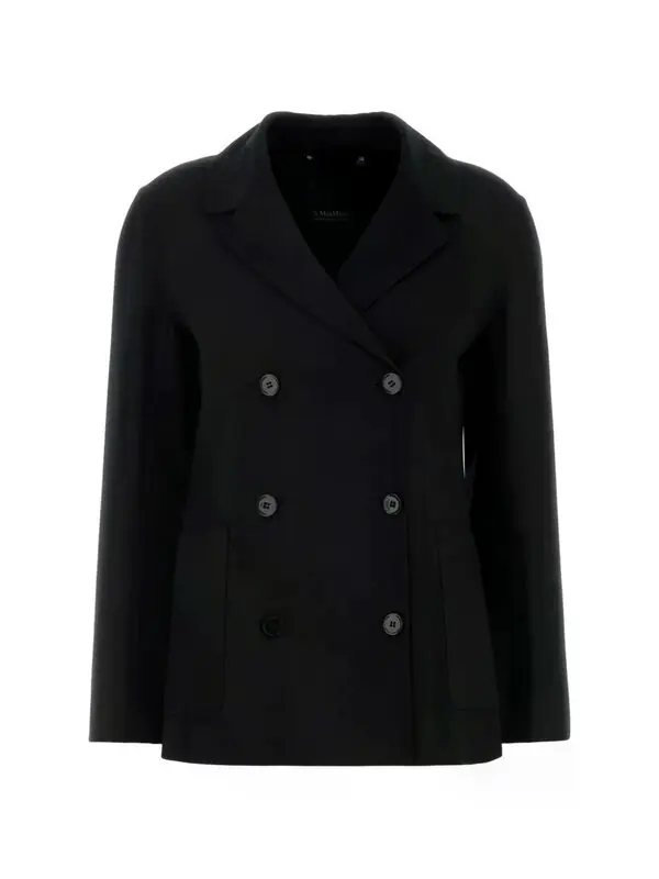 Max Mara Double-breasted Virgin Wool Blazer