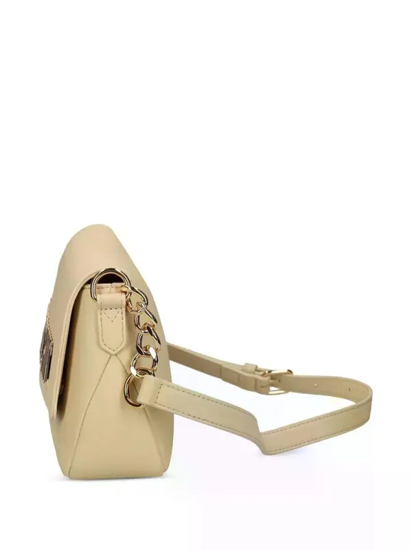 Moschino Logo-appliqué Crossbody Bag - Neutrals