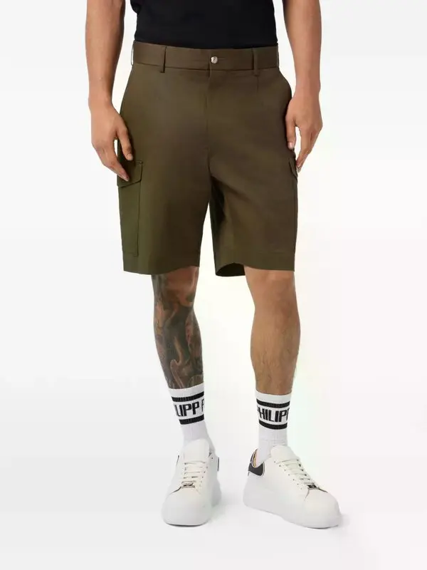 Philipp Plein Cargo Shorts - Green