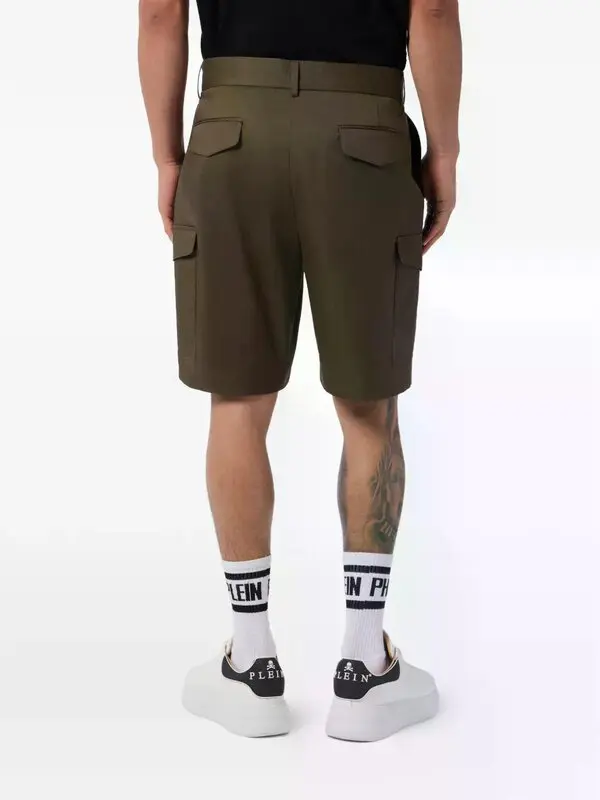 Philipp Plein Cargo Shorts - Green