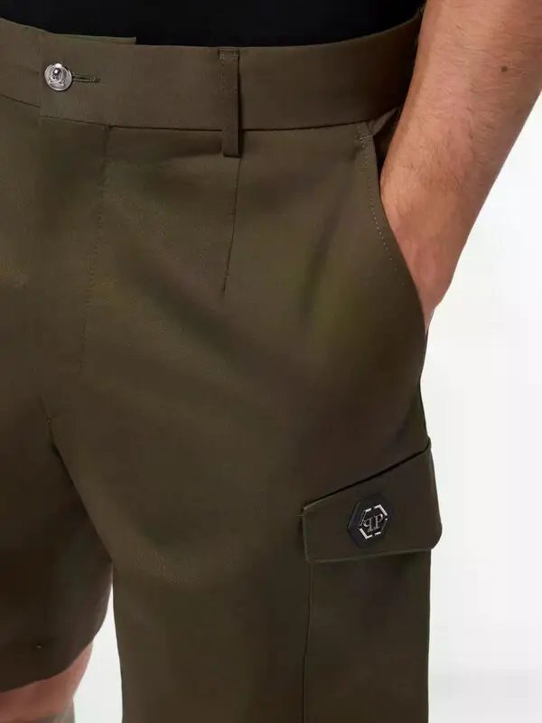 Philipp Plein Cargo Shorts - Green