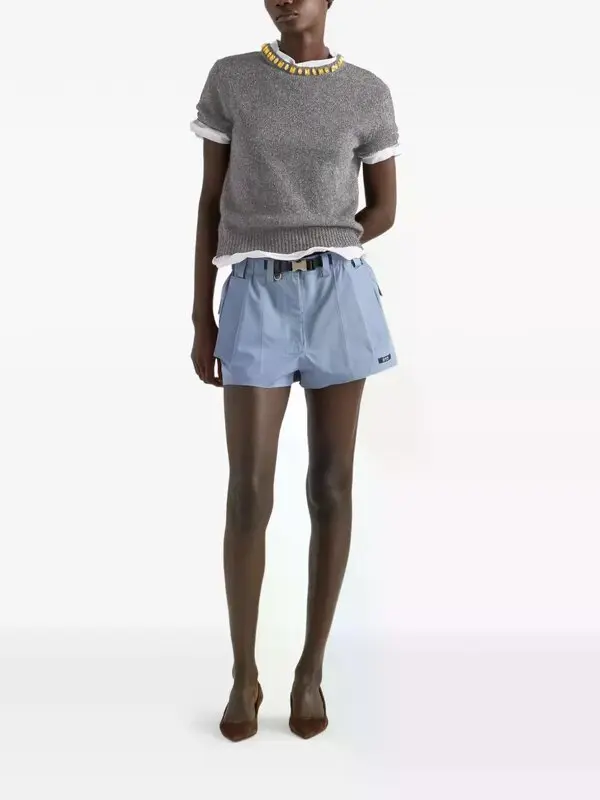 Prada Belted Shorts