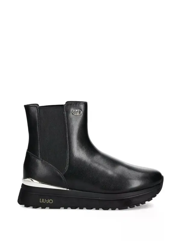 Liu Jo Logo Plaque Platform Chelsea Boots