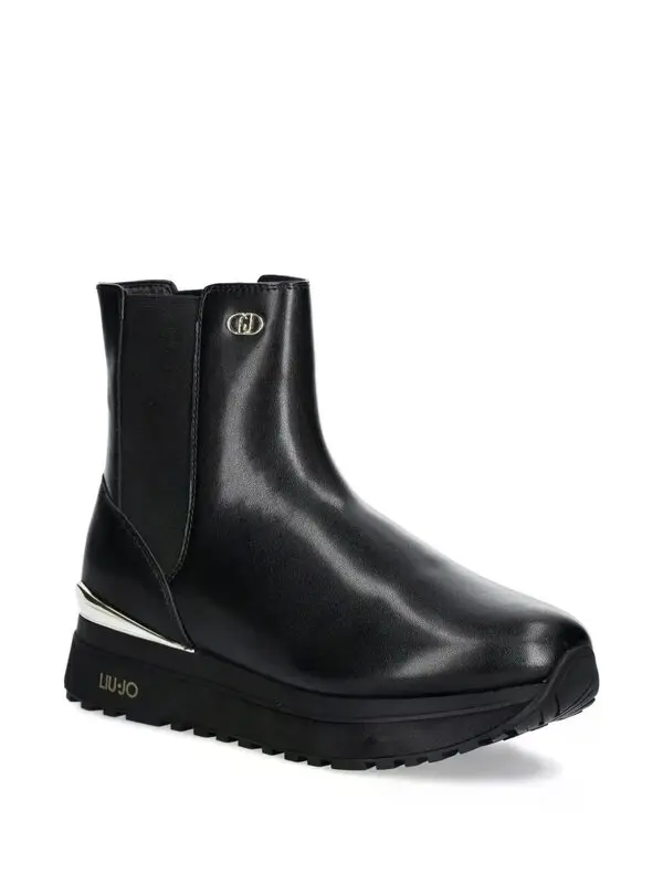 Liu Jo Logo Plaque Platform Chelsea Boots