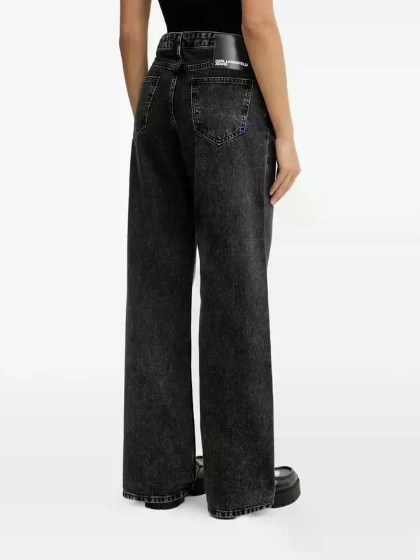 Karl Lagerfeld Wide-leg Jeans - Grey