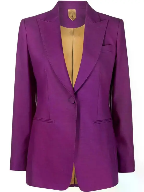 Max Mara Single-breasted Virgin Wool-blend Blazer