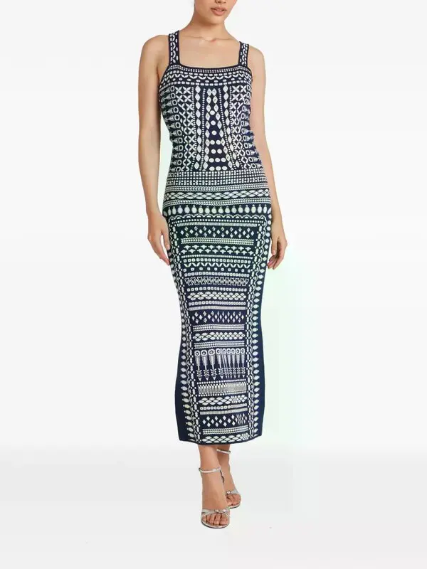 TEMPERLEY LONDON Tlalli Knitted Dress - Blue