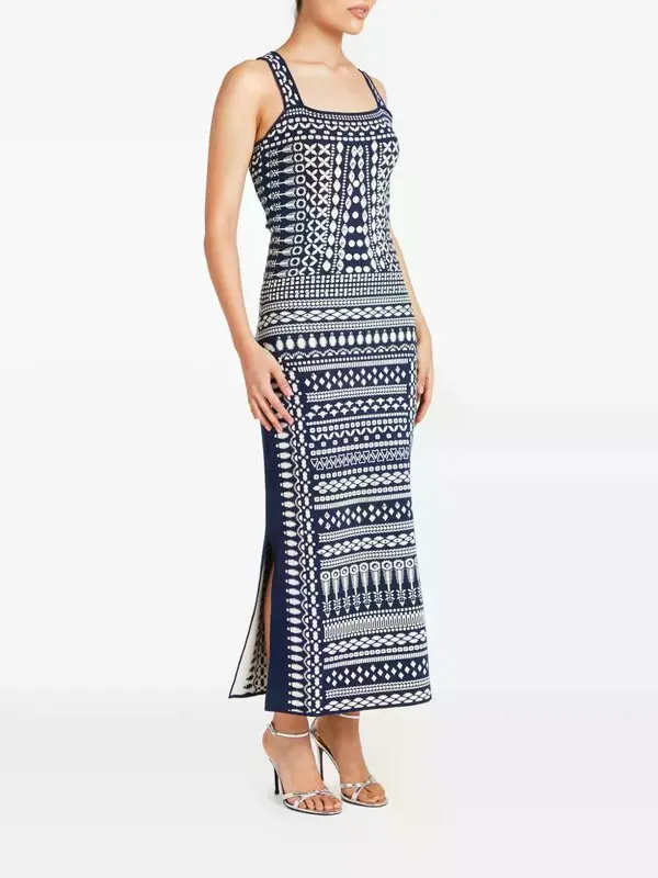 TEMPERLEY LONDON Tlalli Knitted Dress - Blue