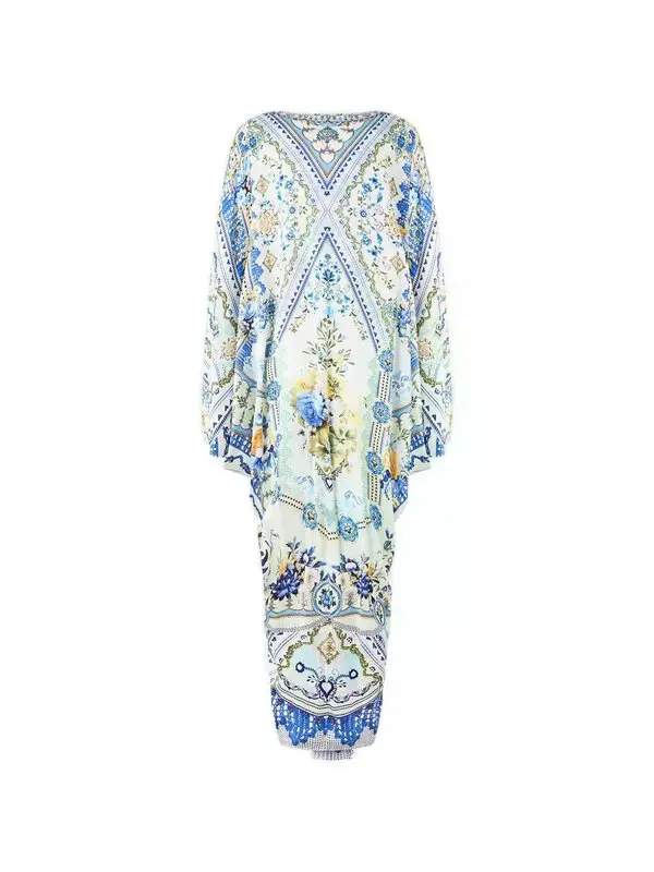 Camilla Floral Print T-shape Kaftan