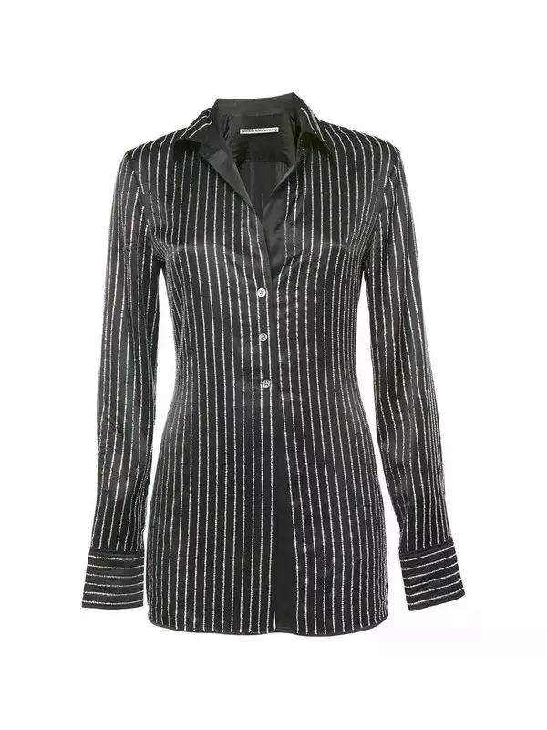 ALEXANDER WANG Embellished-stripes Shirt