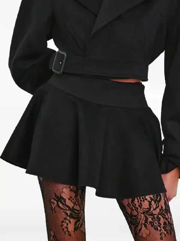Wardrobe.NYC Rear Zip Fastening Mini Skirt