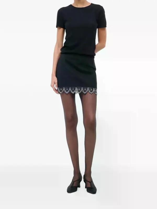 Staud Embellished Mini Skirt
