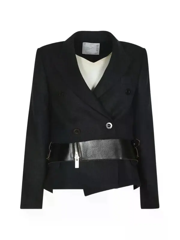 Sacai Double-breasted Belted Blazer