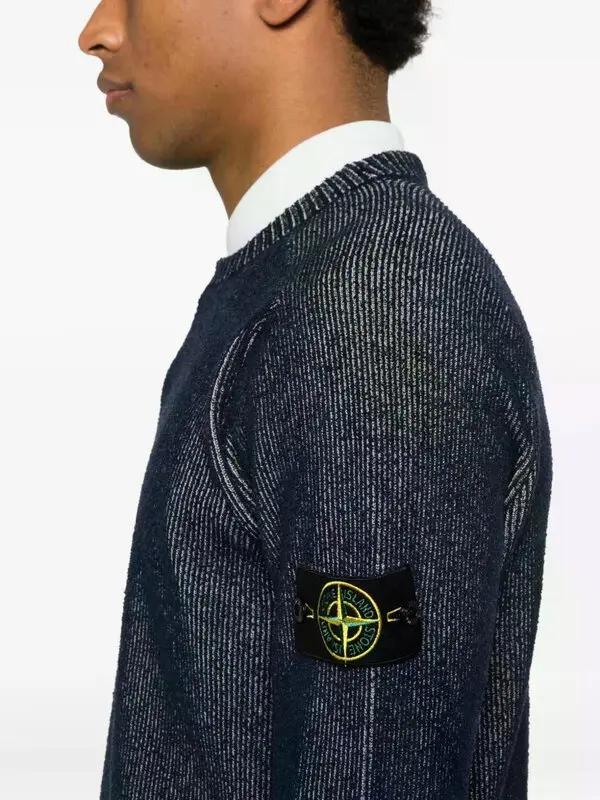 Stone Island Textured Crew-neck Sweater