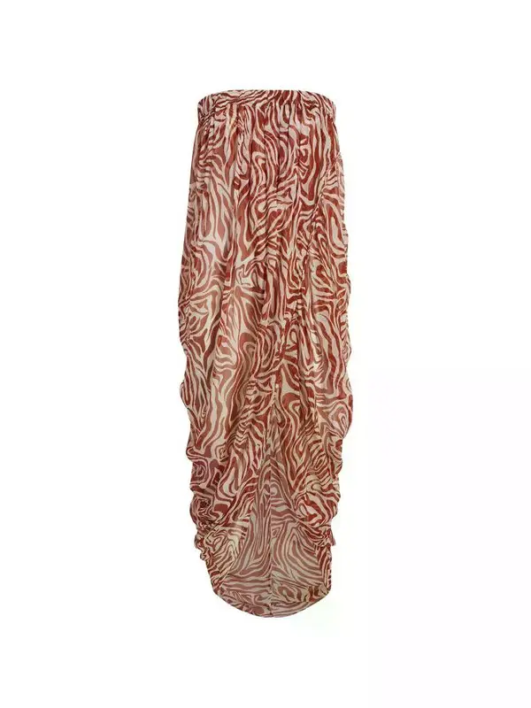 Cinq À Sept Zebra-pattern Asymmetric Dress
