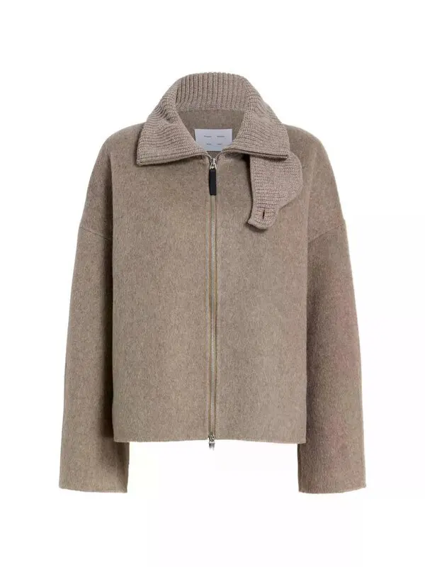 Proenza Schouler White Label Roll Neck Zip Carina Jacket - Neutrals