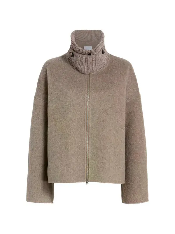 Proenza Schouler White Label Roll Neck Zip Carina Jacket - Neutrals