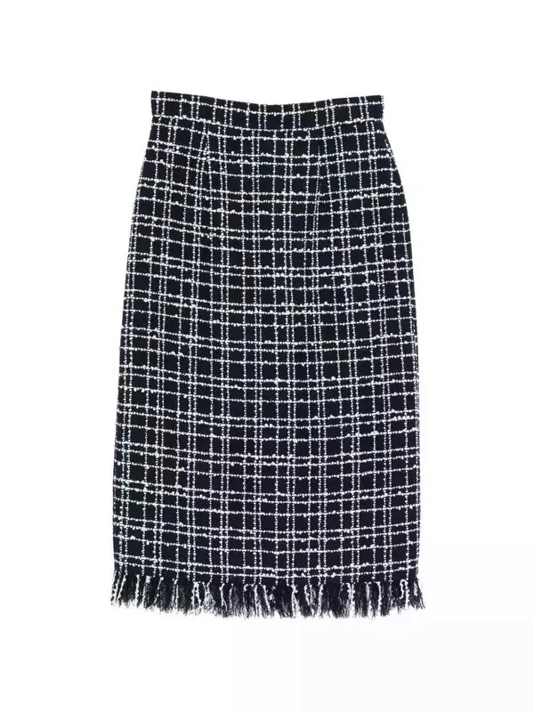 THELAURENT Check-pattern Midi Skirt