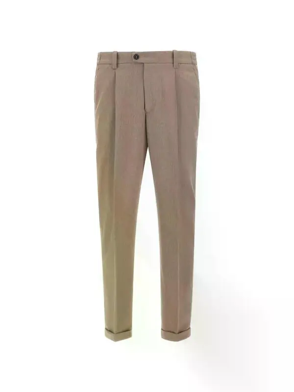 DEVORE INCIPIT Pleated Trousers - Neutrals