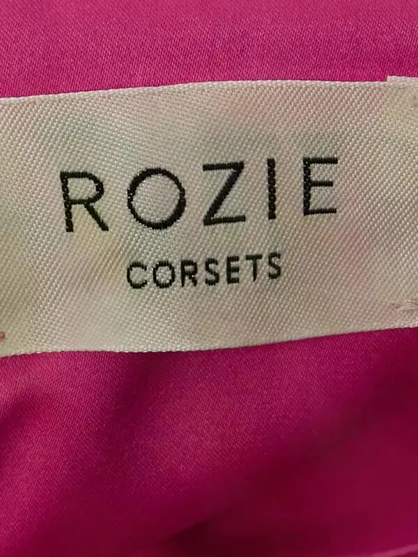 ROZIE CORSETS Pleated Off-the-shoulder Corset Top