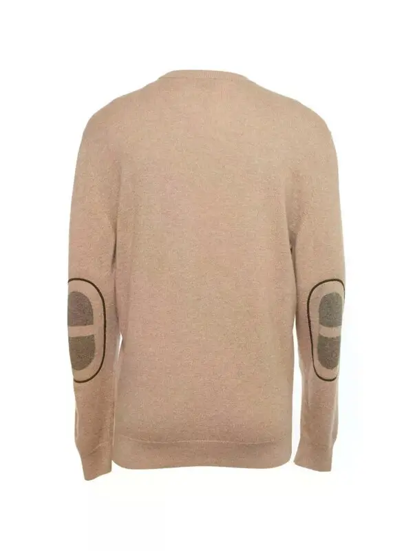 Hermès Cashmere Sweater With Leather Trim