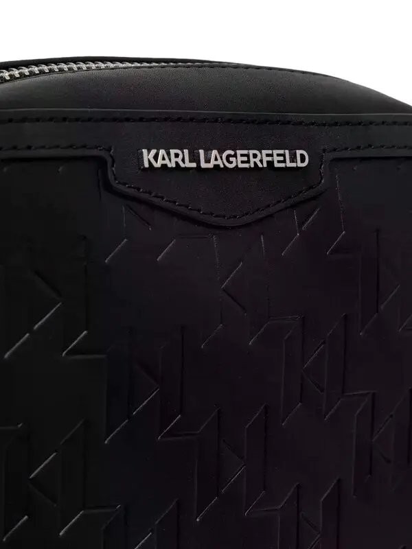 Karl Lagerfeld Embossed Logo Messenger Bag