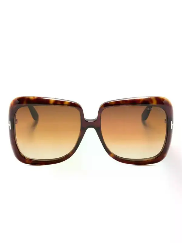 TOM FORD Lorelai Square-frame Sunglasses - Brown