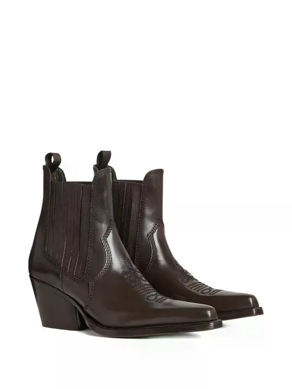 Dsquared2 Western Dd Heeled Ankle Boots - Brown