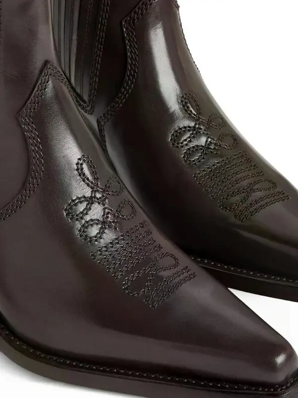 Dsquared2 Western Dd Heeled Ankle Boots - Brown