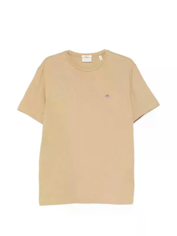 Gant Logo Short-sleeve T-shirt - Neutrals