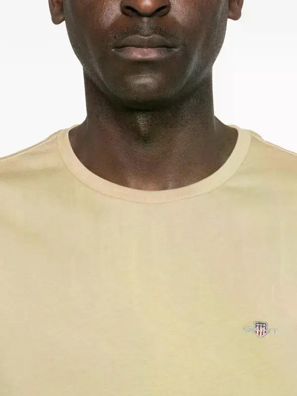 Gant Logo Short-sleeve T-shirt - Neutrals