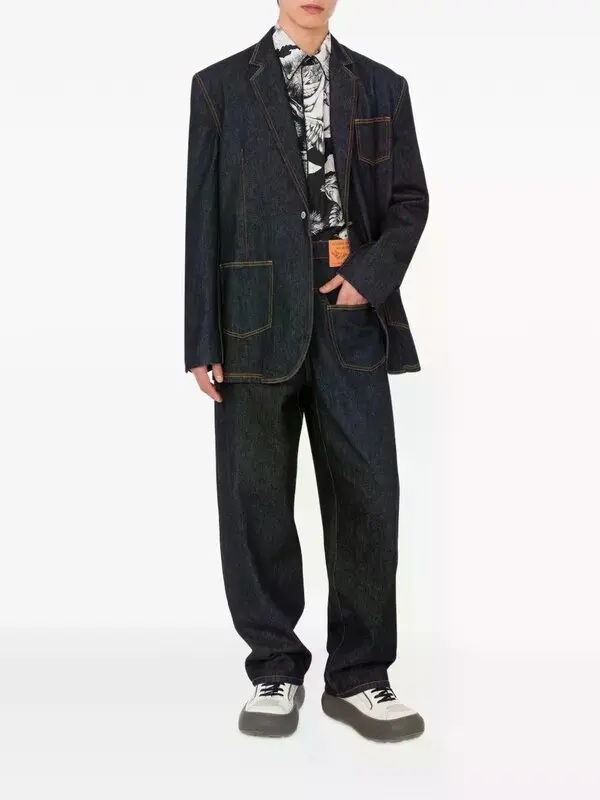 Moschino Patch-pocket Denim Blazer